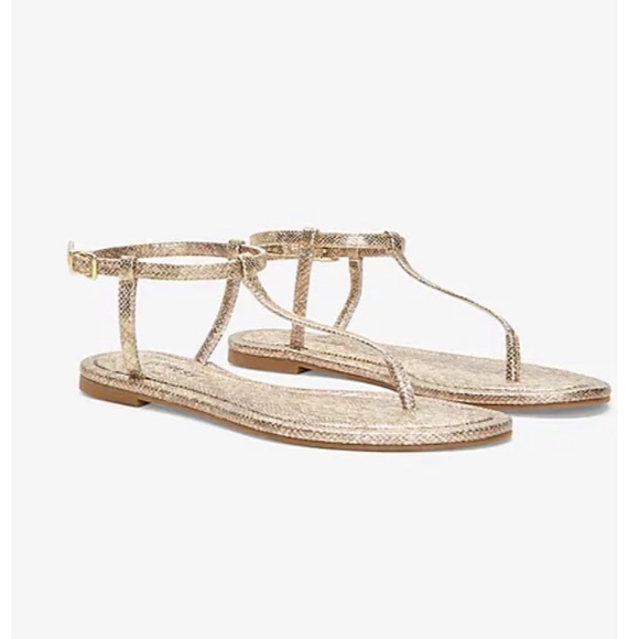 Express | Shoes | Express Barely There Rose Gold Thong Sandals | Poshmark